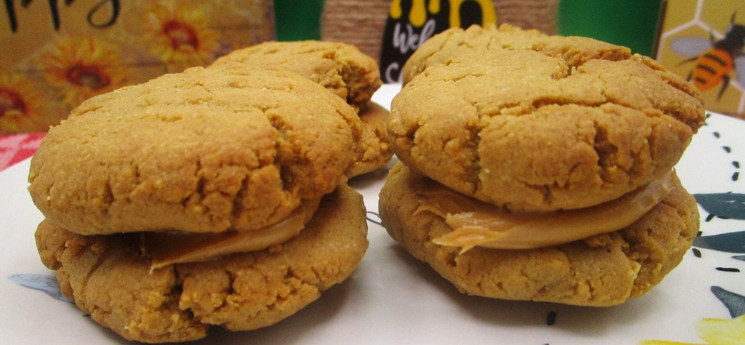 High Protein Peanut Butter Cookie Sandwich: Sugar Free, Gluten Free ...