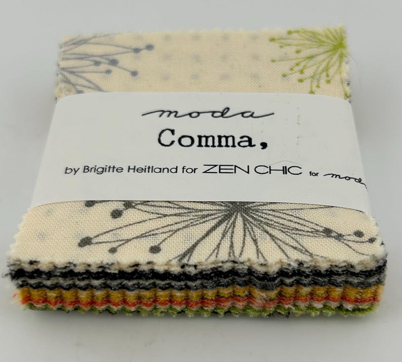 Comma, Mini Charm Pack by Zen Chic for Moda (42) 2.5" Squares - Etsy