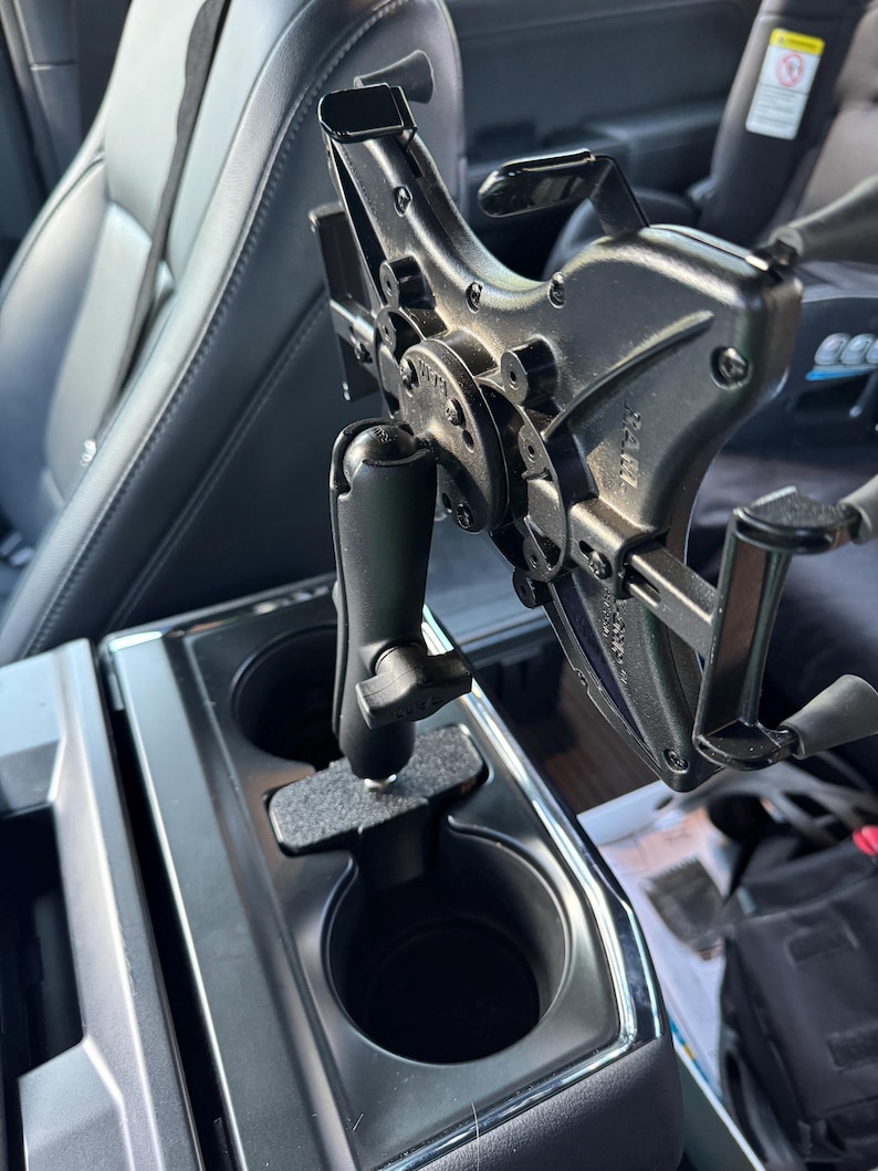 F150 Center Console Cup Holder Tablet, Camera, Phone Mount (2021-2025 ...