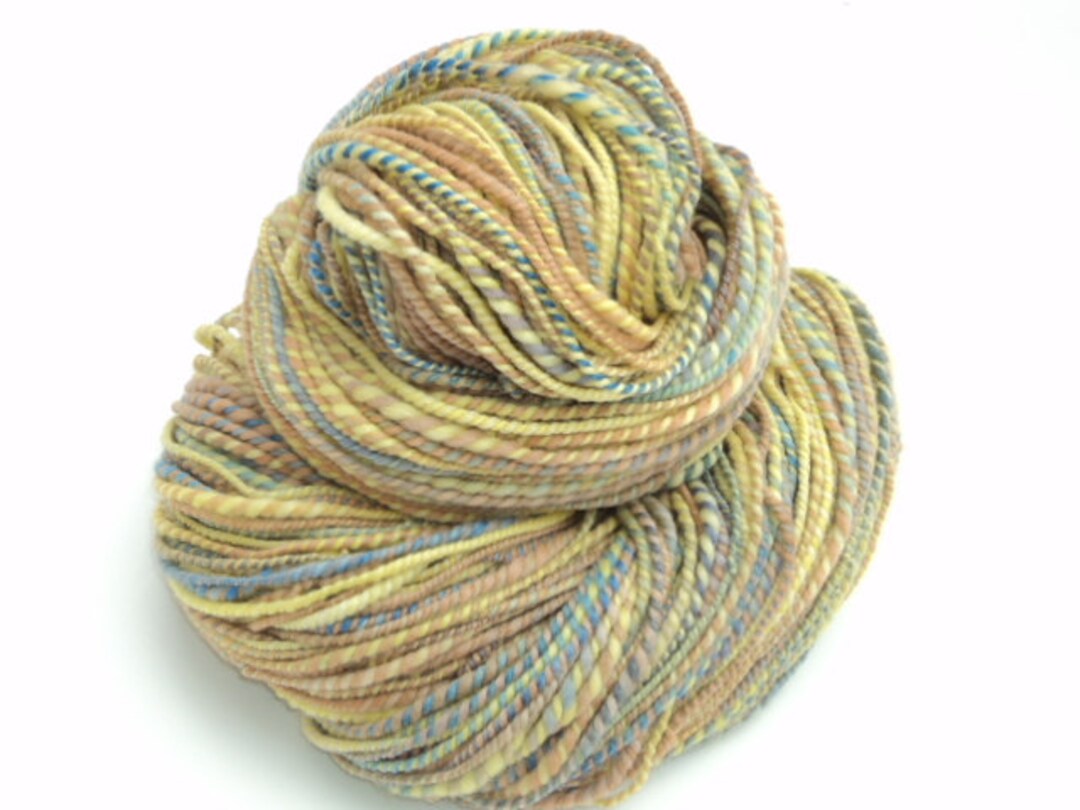 Handspun Yarn Hand Dyed Wool Yarn Hand Spun Yarn Worsted - Etsy