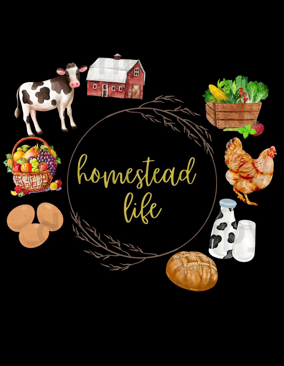Homestead Life Digital PNG Files - Etsy