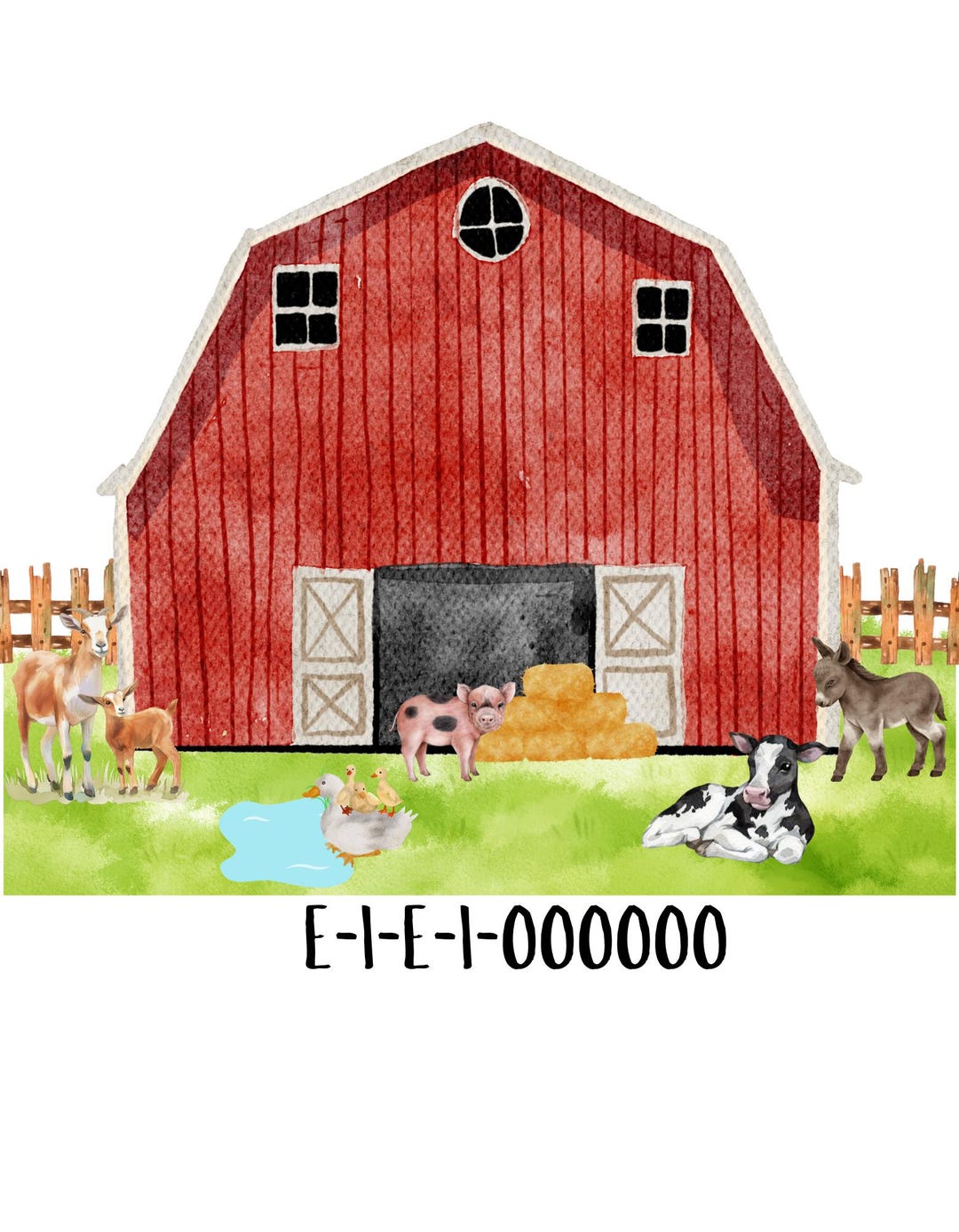 Farm, E-I-E-I-O; Digital PNG Files - Etsy