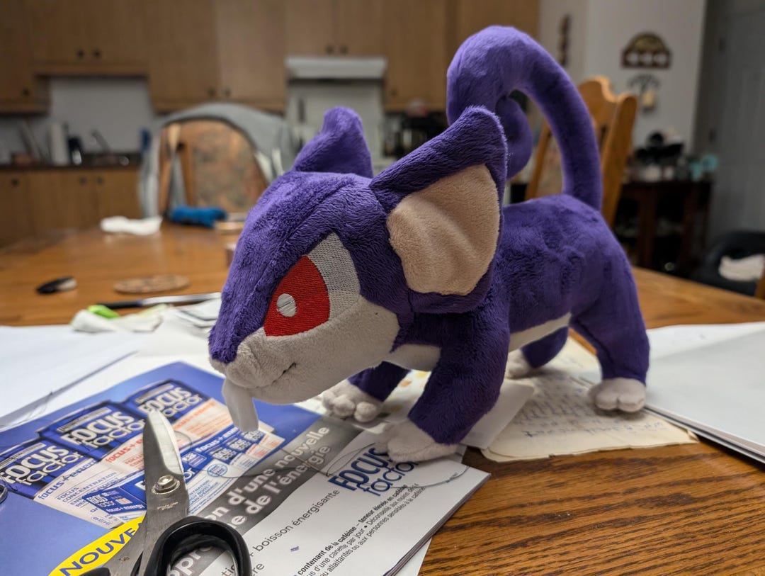 Handmade Life-sized Pokémon Rattata Plush - Etsy