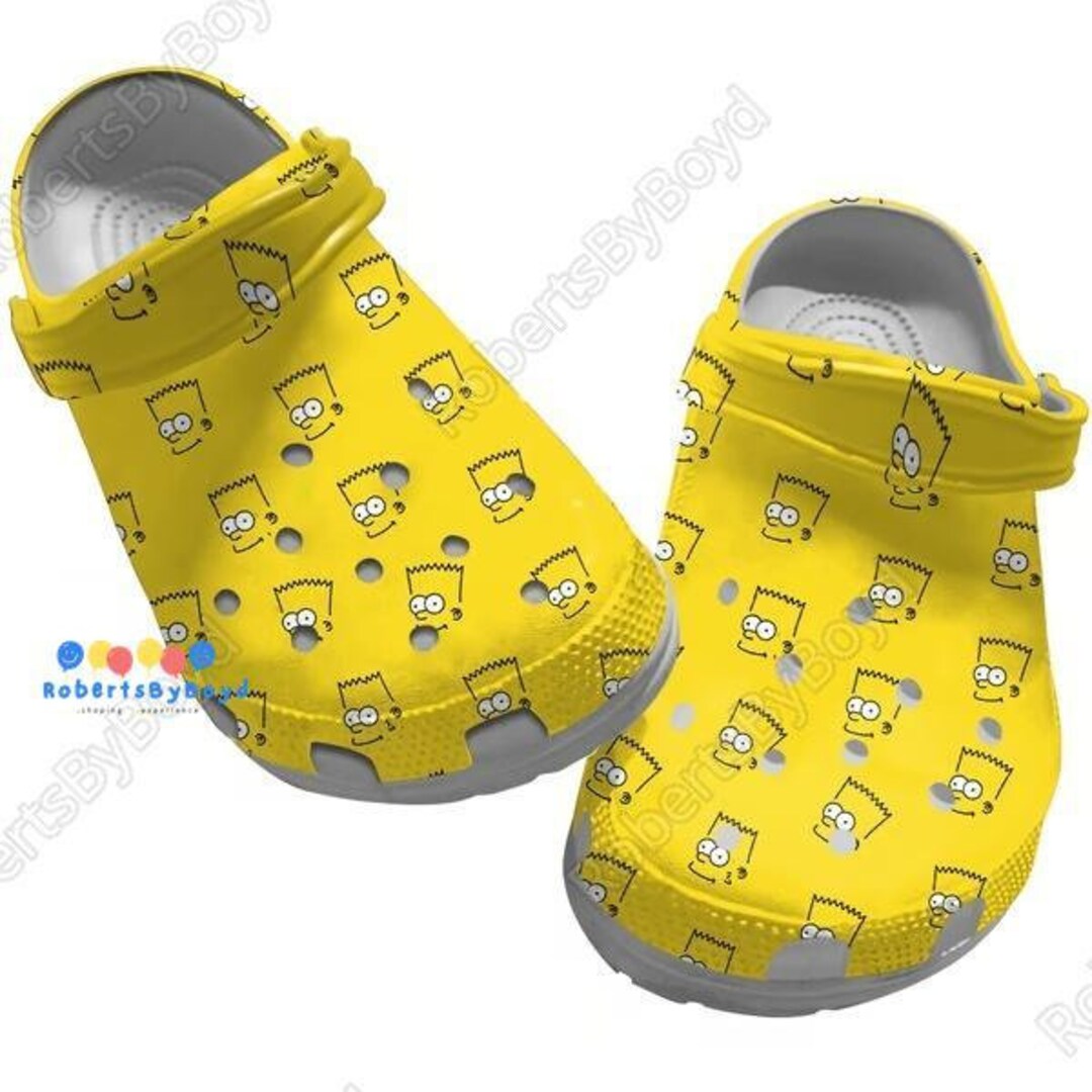 The Simpsons Shoes, Bart Simpson Sandals, Funny Bart Simpsons Shoes ...