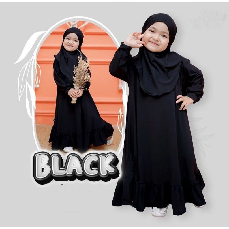 Girls' Abaya With Rempel, Muslim Dress, Islamic Clothing, Muslim Abaya ...