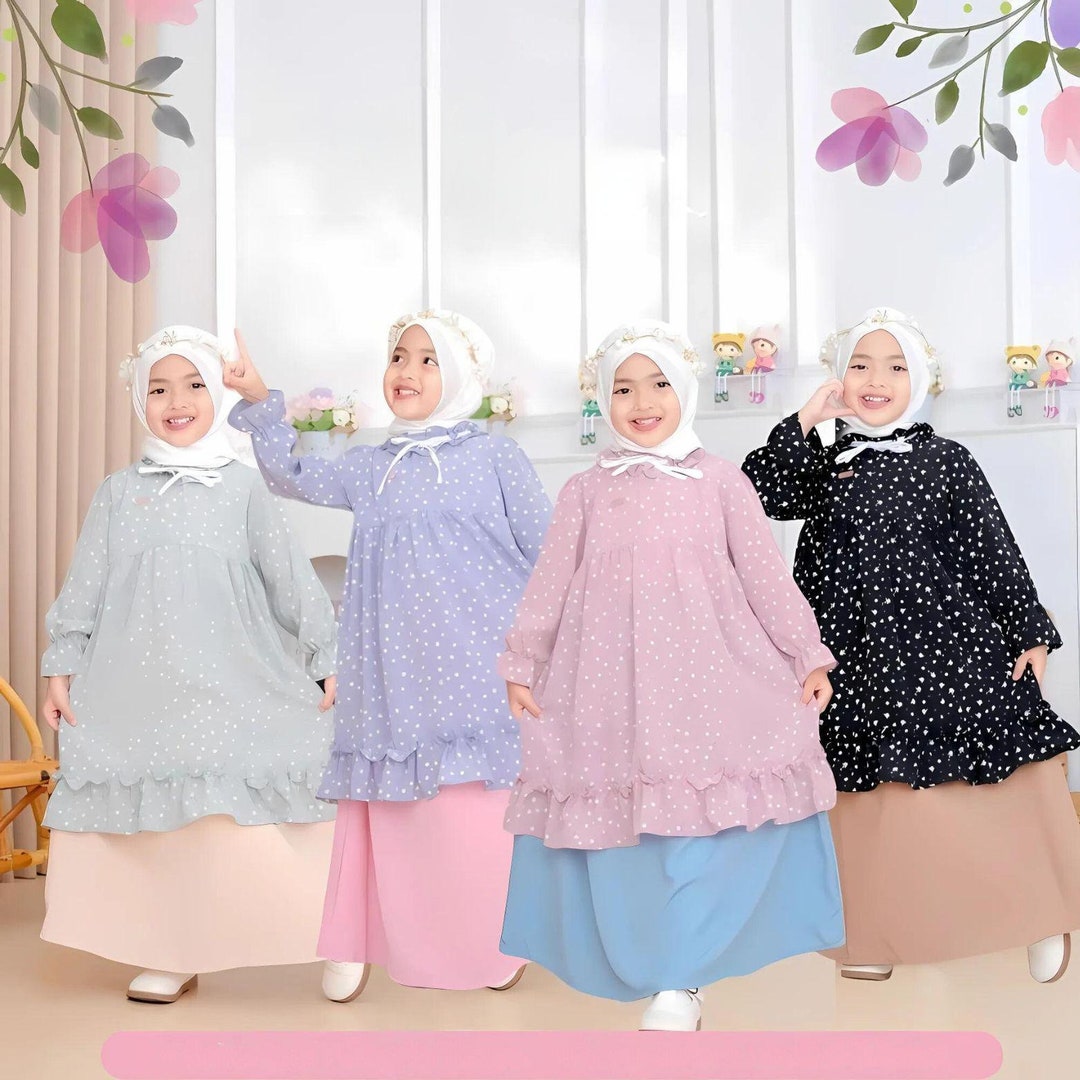 Oneset Girls Skirt Suit Naura for Children (1-9 Yrs), Islamic Clothing ...