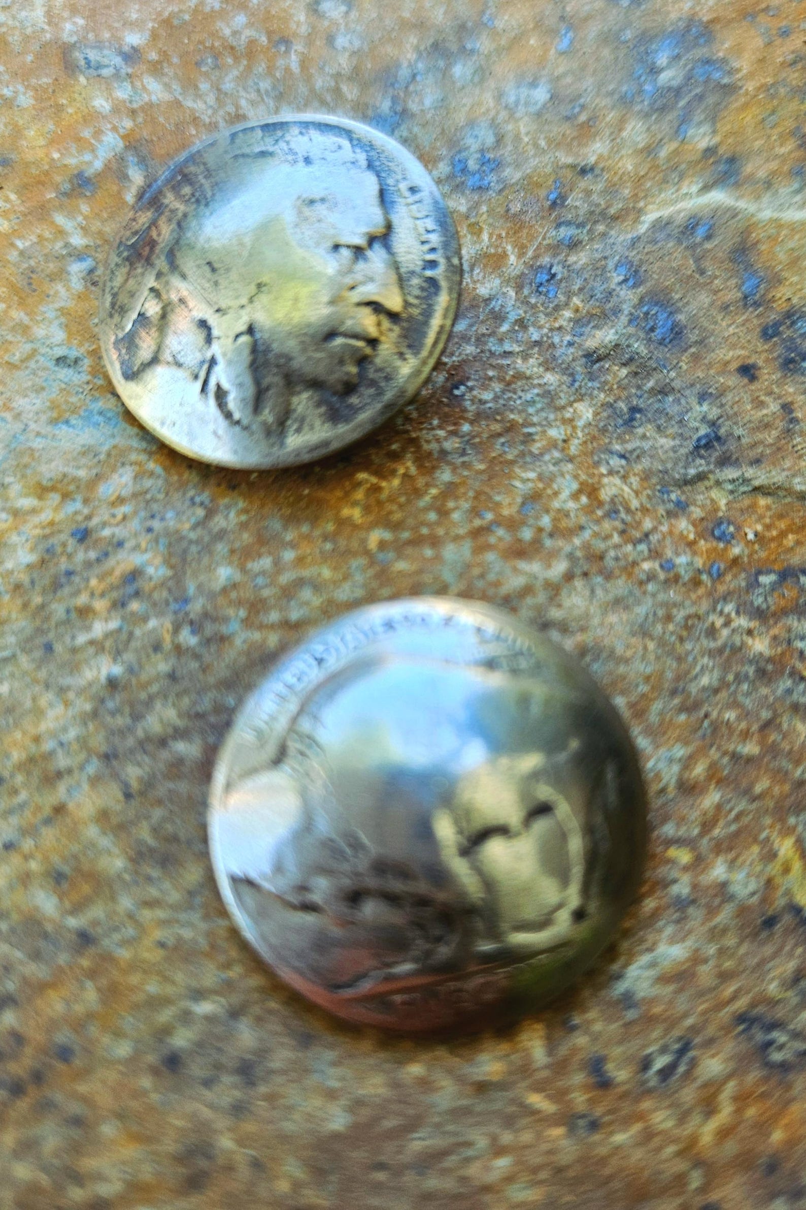 American Vintage Buffalo Nickel Silver Buttons With Shank - Etsy