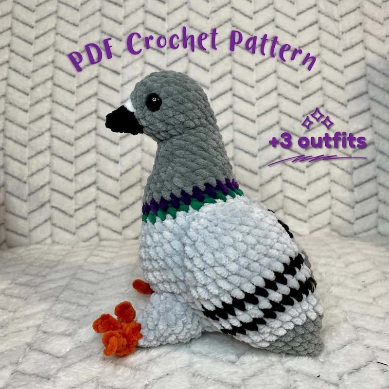 Plush Pigeon Pattern - Etsy
