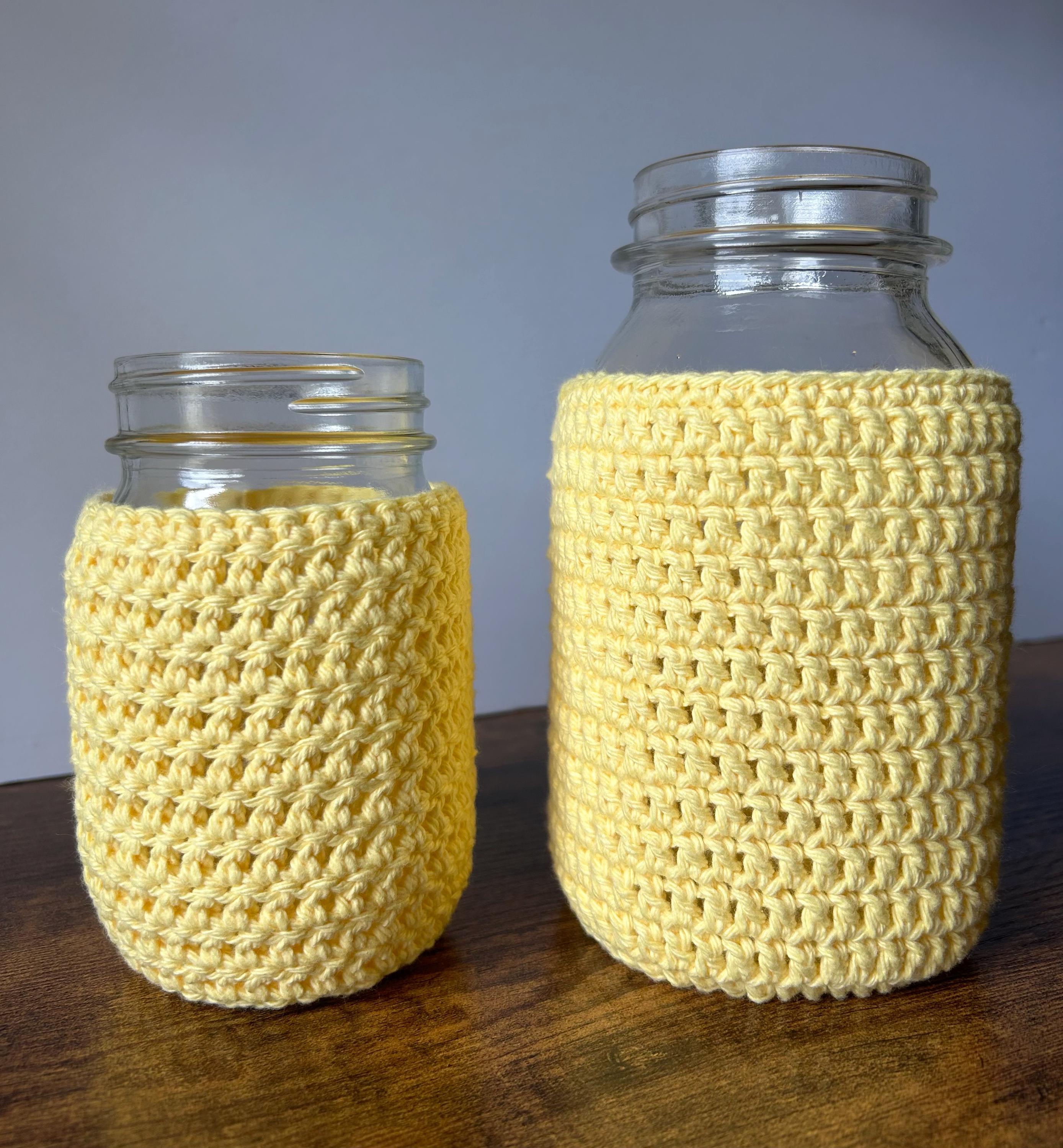 Cozie, Hugie, Mason Jar Sleeve, Drinkware, Crocheted, Handmade, Gifts ...