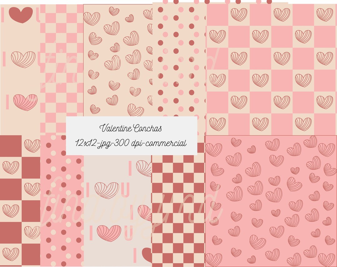 Valentine Concha Seamless Digital Patterns Boho Color Combo Mexican - Etsy