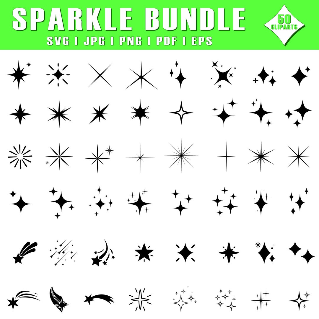 Star Svg Bundles, Glowing Star Png Bundles, Star Clipart, Star Svg ...