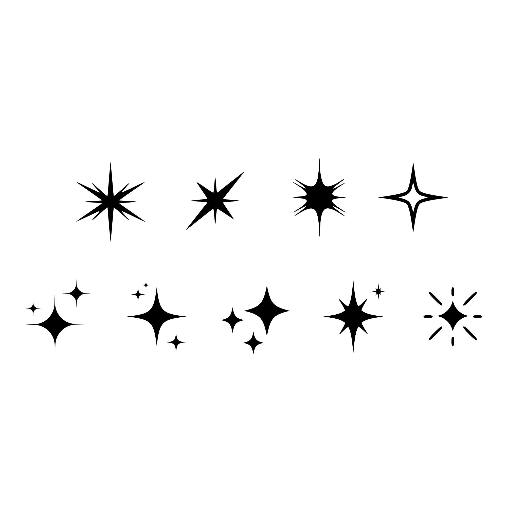 Star Svg Bundles, Glowing Star Png Bundles, Star Clipart, Star Svg ...