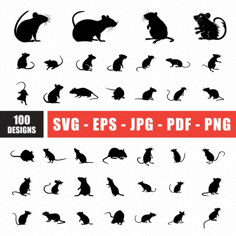 Mouse Rat Svg - Etsy