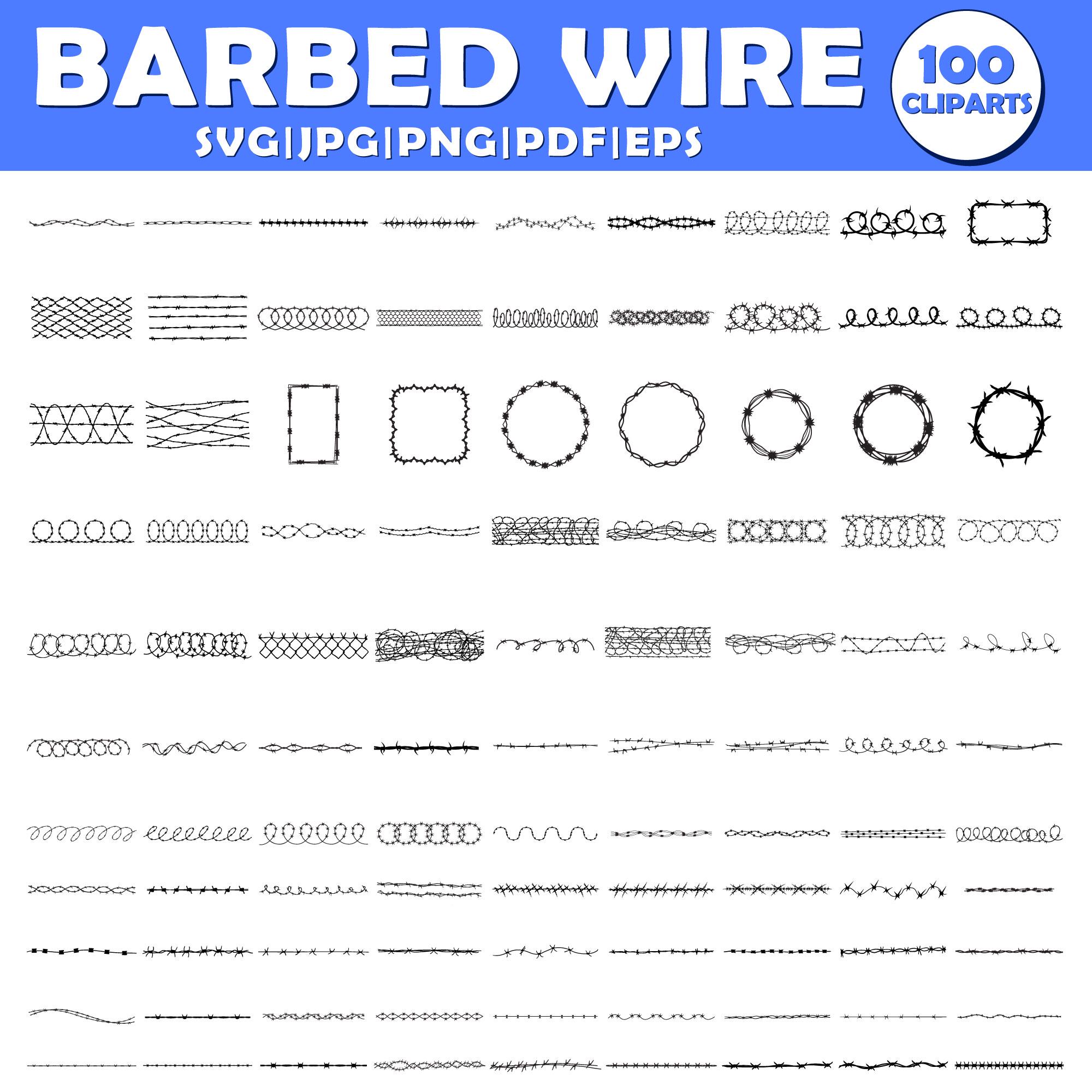 Barbed Wire Svg, Barbed Wire PNG, Barbed Wire Clipart, Barbed Wire Art ...