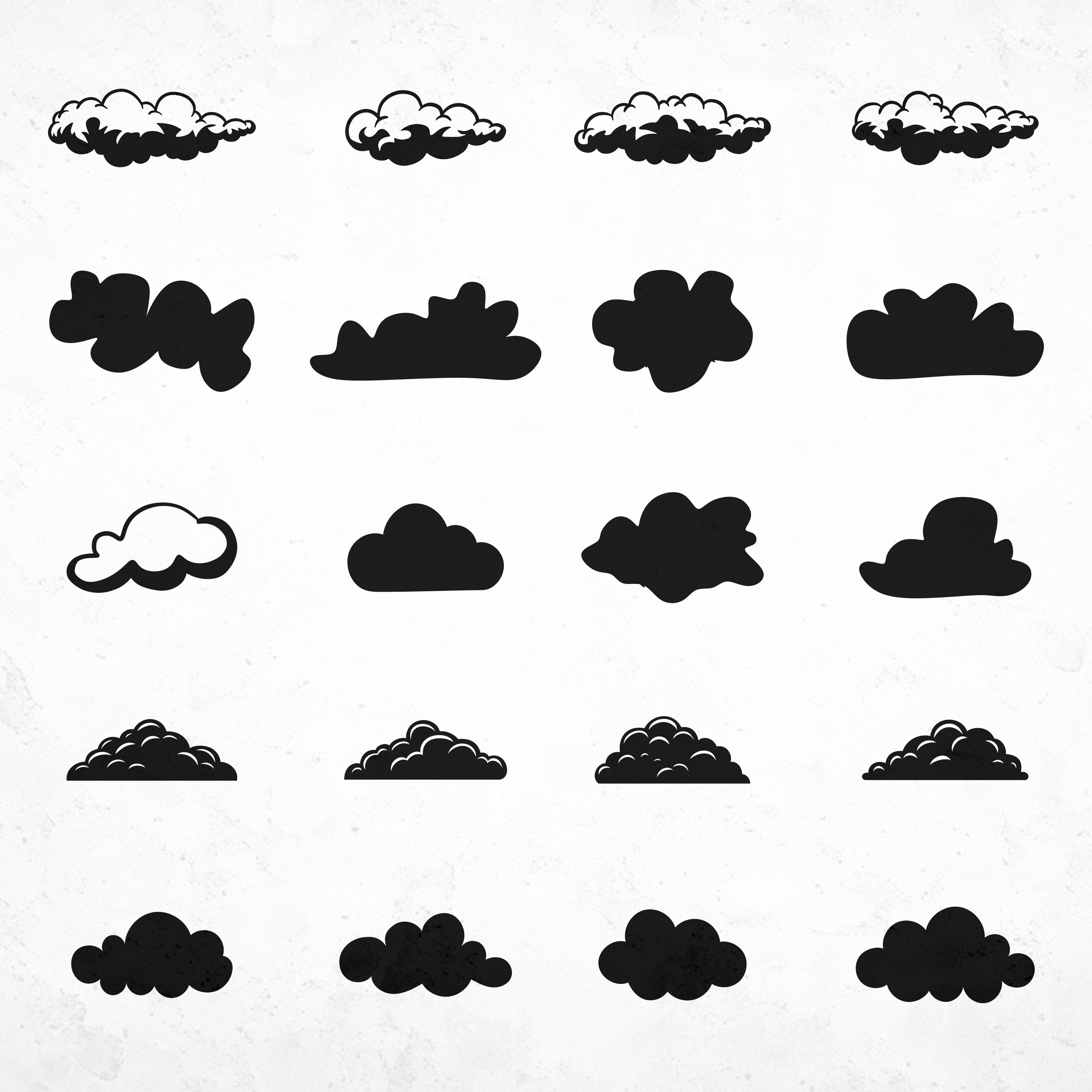 Cloud Svg Bundles, Cloud Svg, Clouds Clipart, Clouds Png, Sky Clouds ...