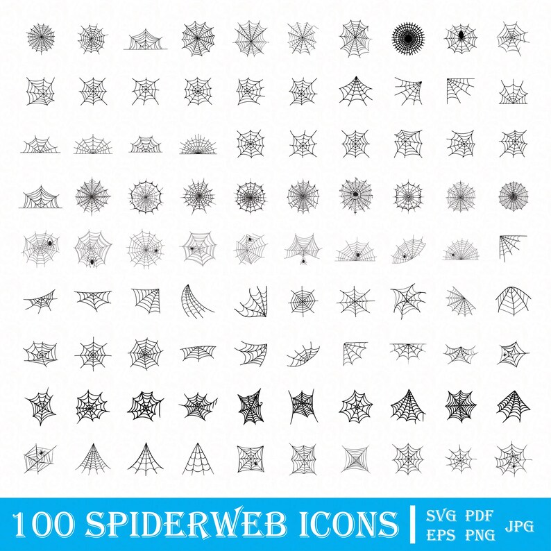 Spider Web Svg Bundles, Spider PNG, Spider Web Silhouette, Spider Web ...