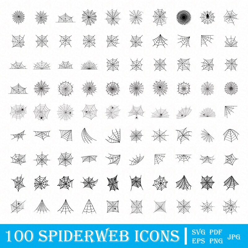 Spider Web Svg - Etsy