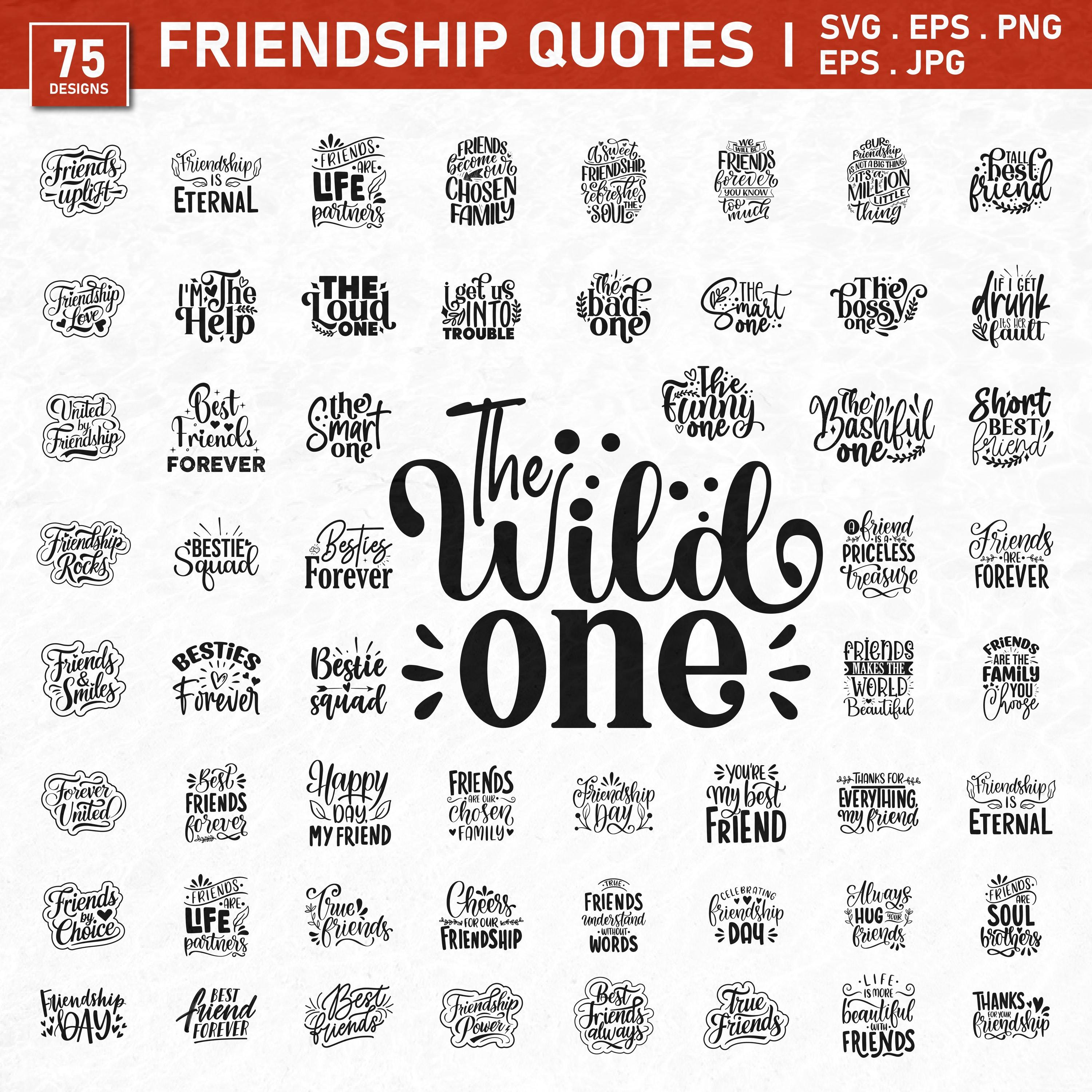 Friendship Quotes Svg, Friendships Svg Prints for T Shirt, Girl ...