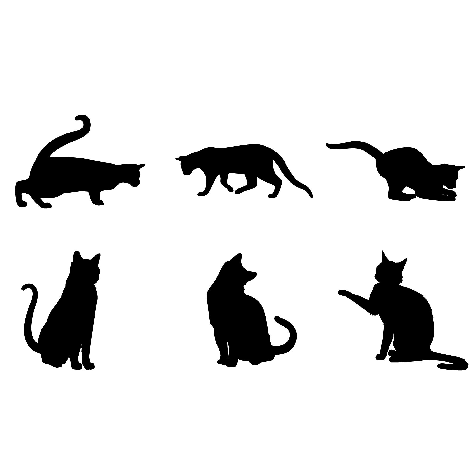 Cat Svg Bundles, Cat Svg, Cat Silhouette, Cat Face Svg, Cat Head Svg ...