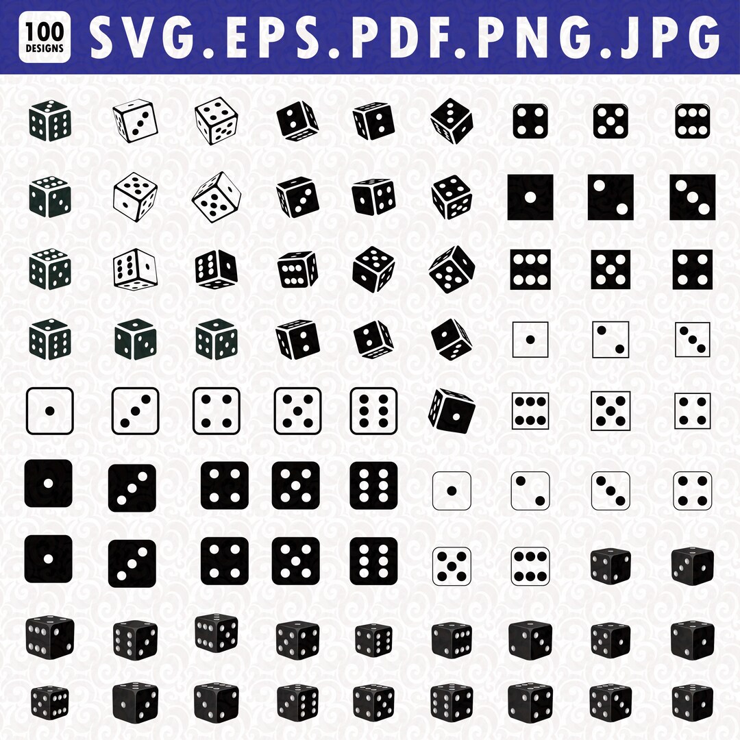 Game Dice Svg Bundles, Ludo Dice, Dice PNG, Two Dice, Dice Clipart ...