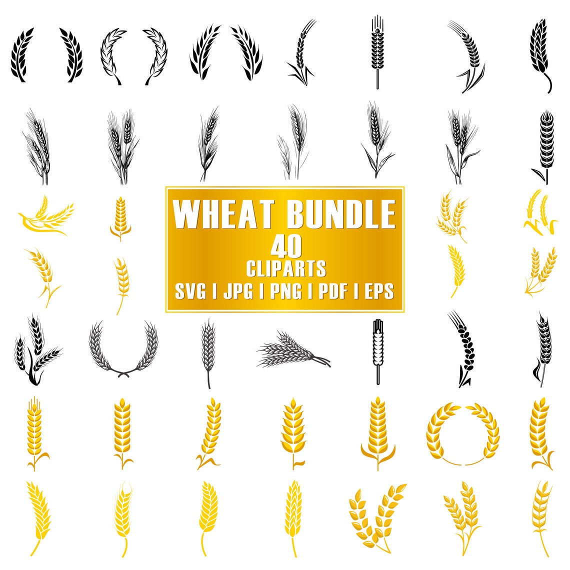 Wheat Svg Bundles, Grain Svg Bundles, Wheat Clipart, Wheat PNG, What ...
