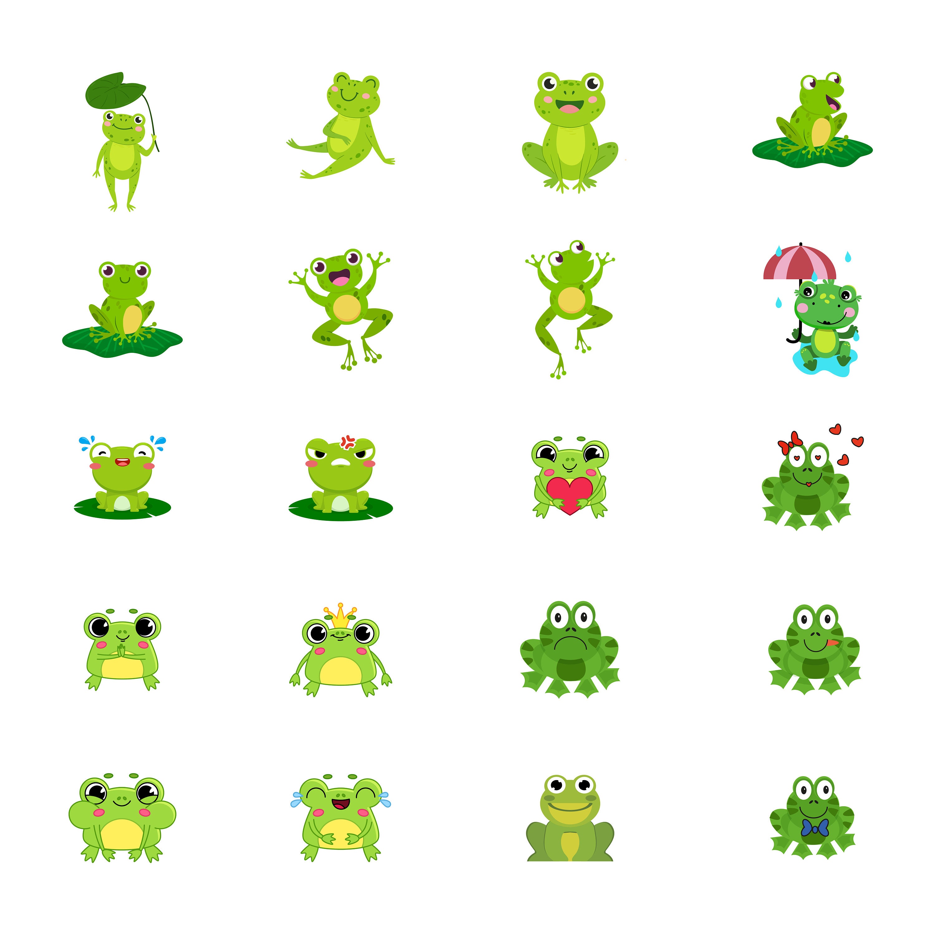 Frog Svg Bundles, Baby Frog Svg, Colorful Frog Svg, Frog Png, Animal ...