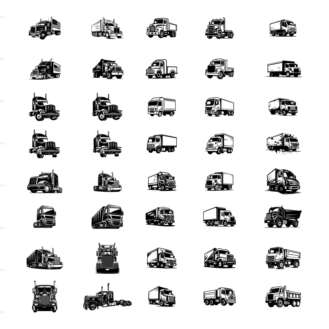 100 Semi Truck Svg Bundles, Semi Truck Clipart, Semi Truck PNG, Semi ...
