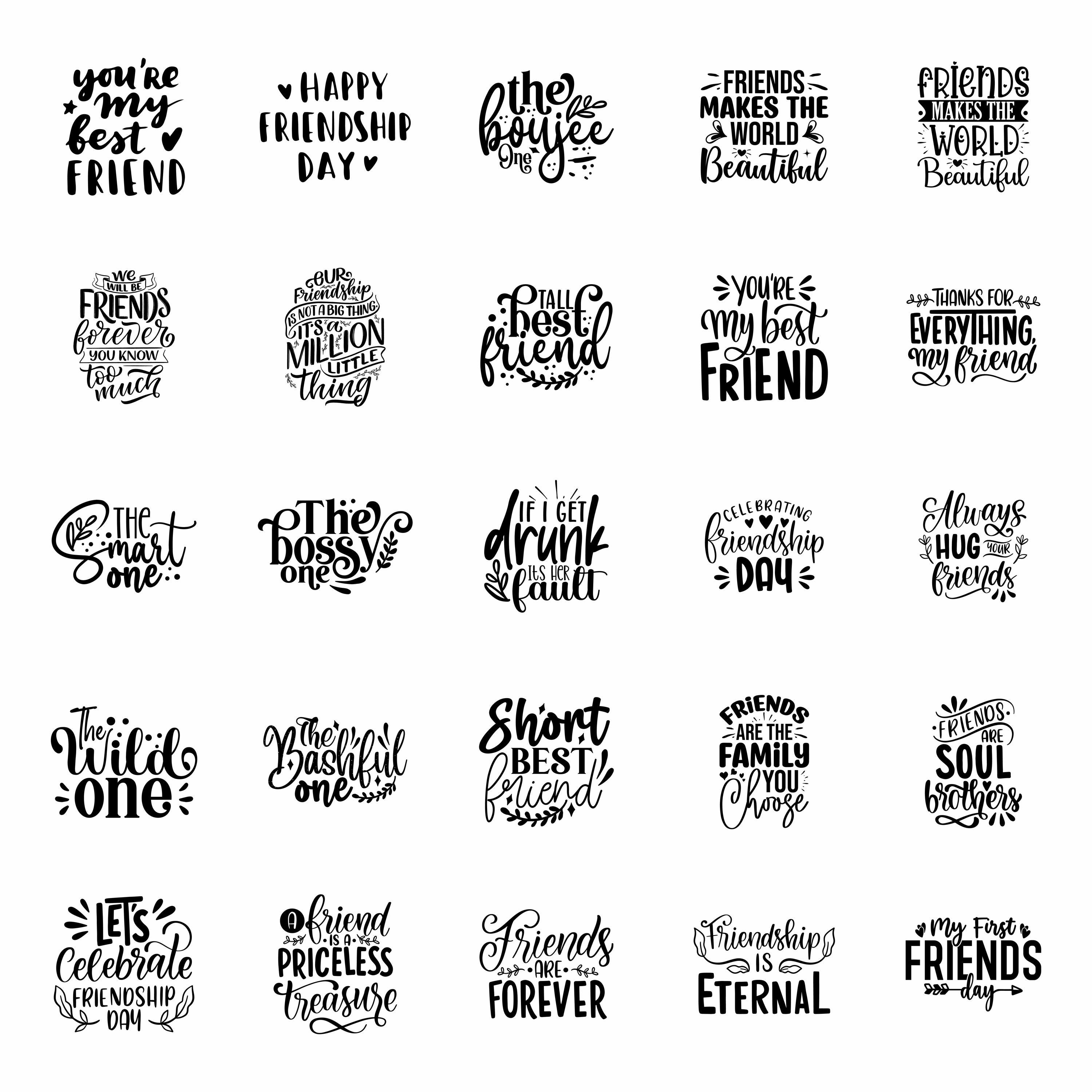 Friendship Quotes Svg, Friendships Svg Prints for T Shirt, Girl ...