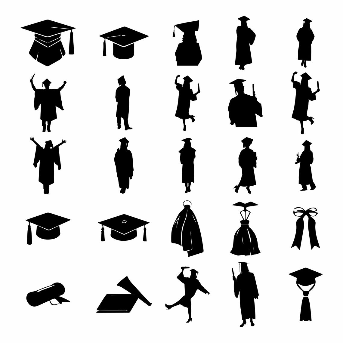 Graduation Svg Bundles, Graduation Clipart, Graduation PNG, Graduation ...