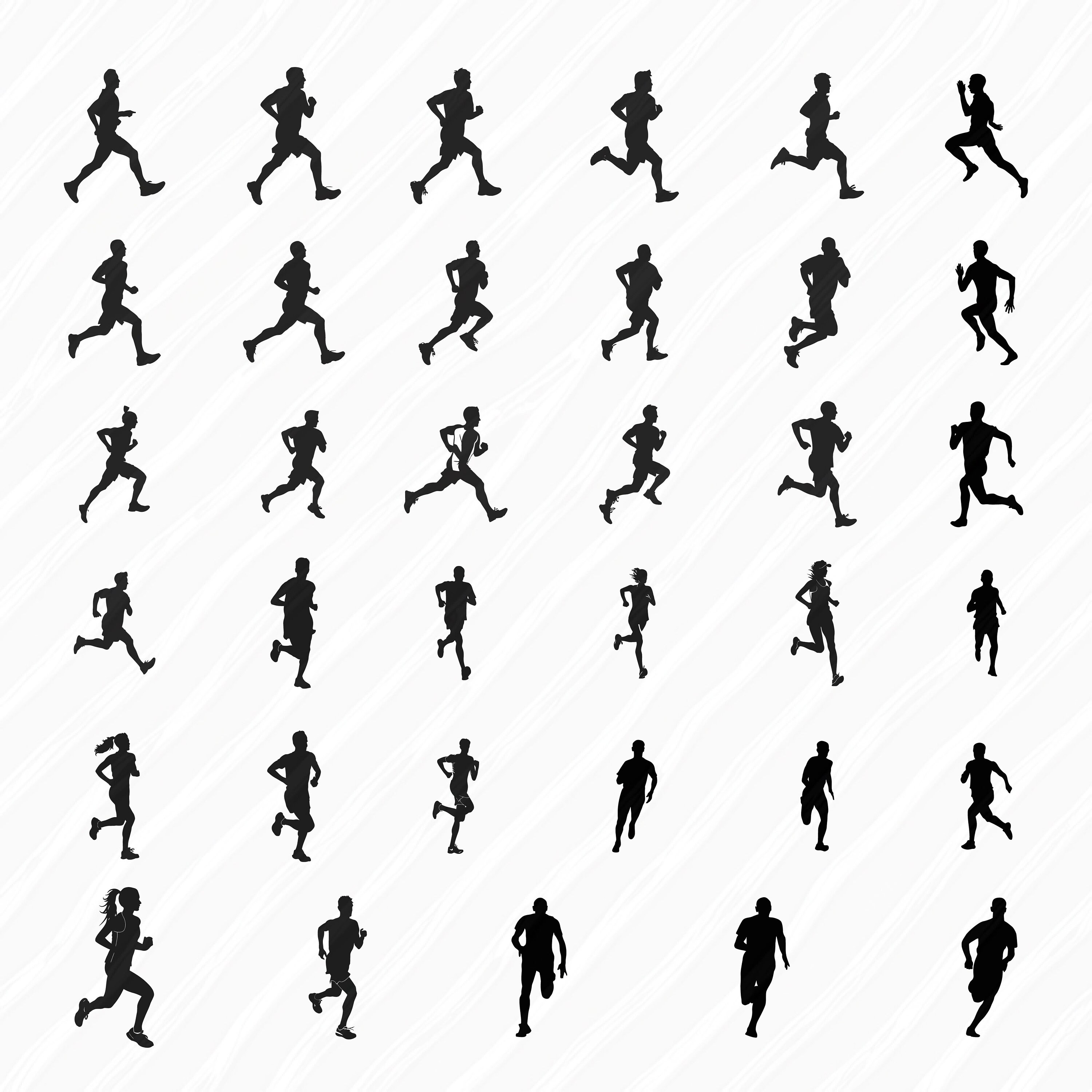 Runner Svg Bundles, Runner Clipart, Runner PNG, Runner Cut Files ...