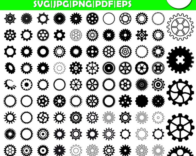 Gear #3 SVG, Gear SVG, Mechanic Svg, Cogwheel Svg, Gear Clipart, Gear ...