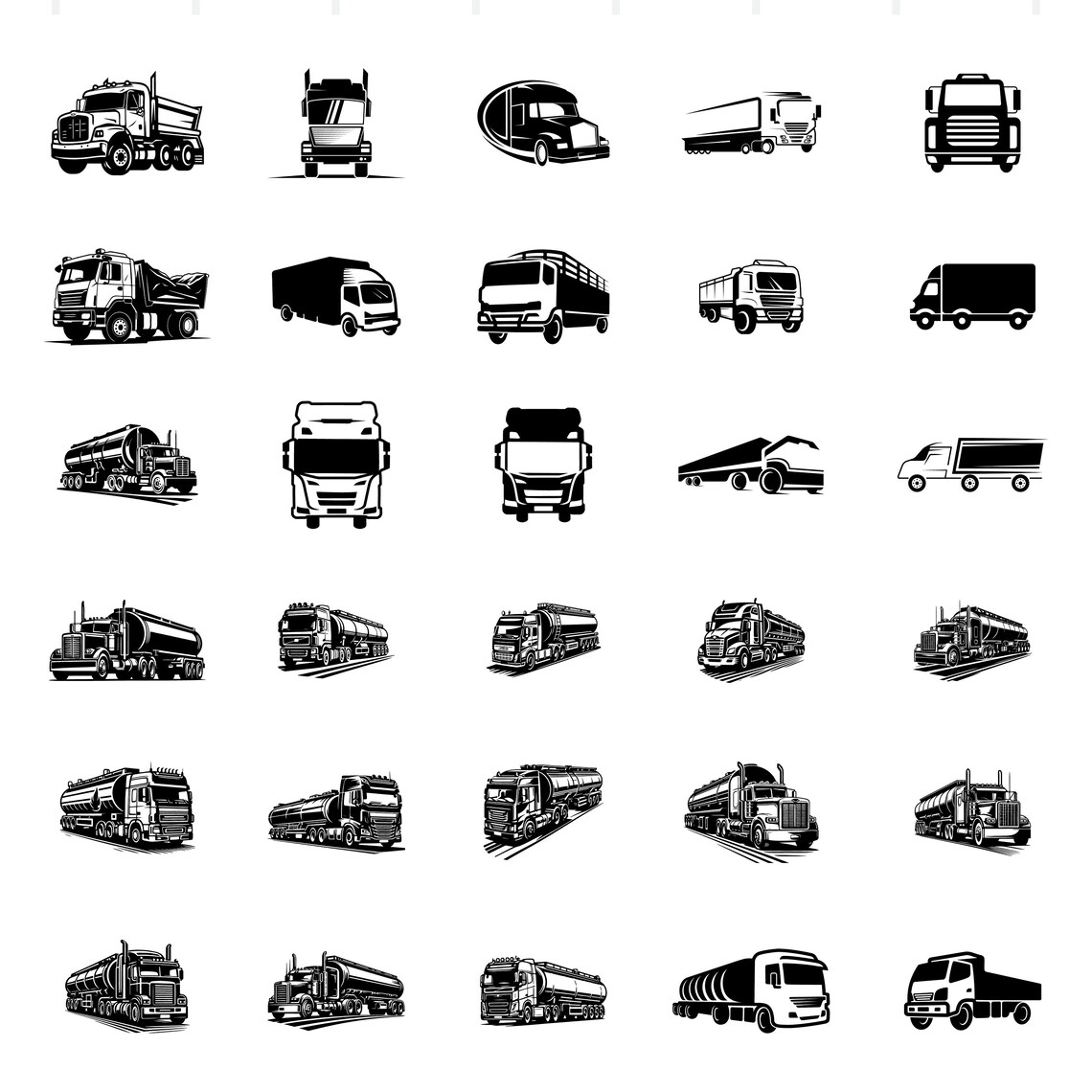 100 Semi Truck Svg Bundles, Semi Truck Clipart, Semi Truck PNG, Semi ...