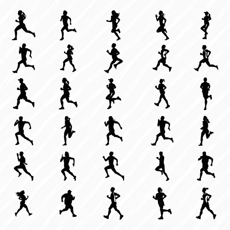Runner Svg Bundles, Runner Clipart, Runner PNG, Runner Cut Files ...