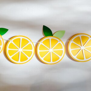 Paper Lemon Slice Garland, Summertime Birthday Party Banner, Lemonade ...