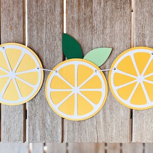 Paper Lemon Slice Garland, Summertime Birthday Party Banner, Lemonade ...