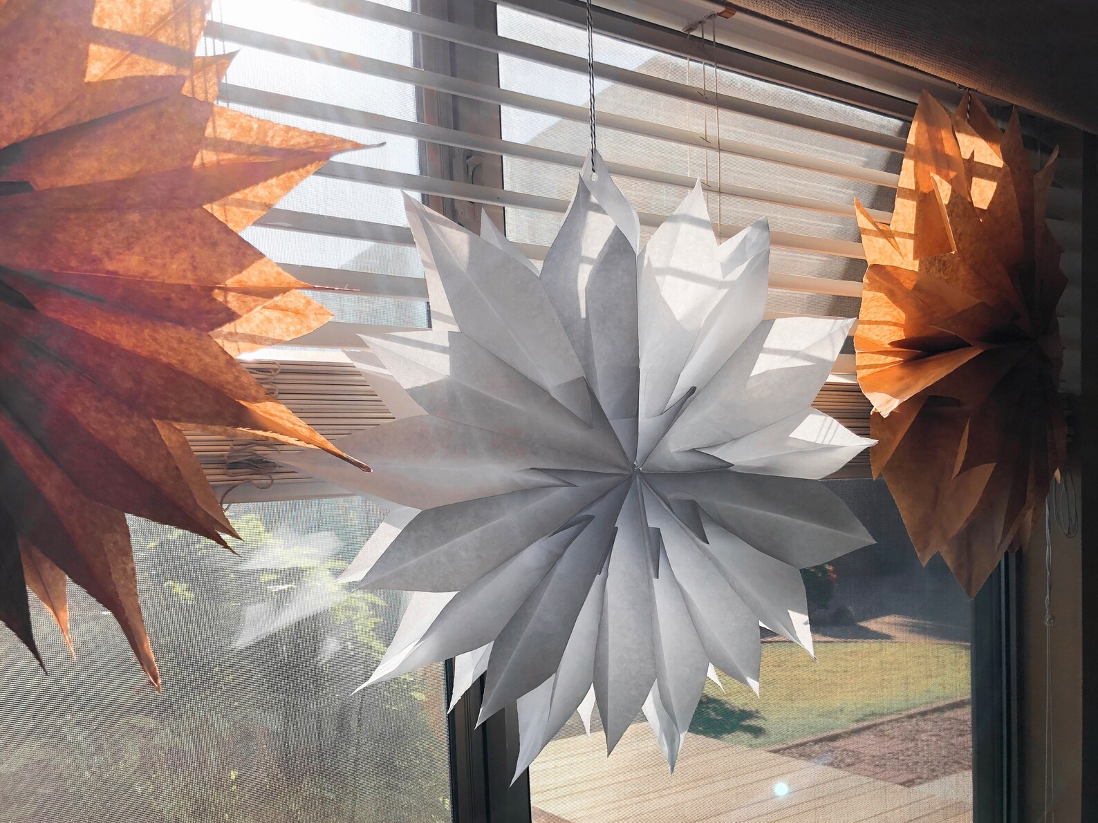 Paper Bag Stars, Neutral Christmas, New Year’s Eve, Birthday Party ...