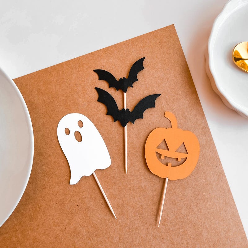 Halloween Cupcake Toppers - Etsy