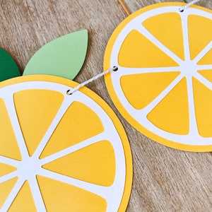 Paper Lemon Slice Garland, Summertime Birthday Party Banner, Lemonade ...