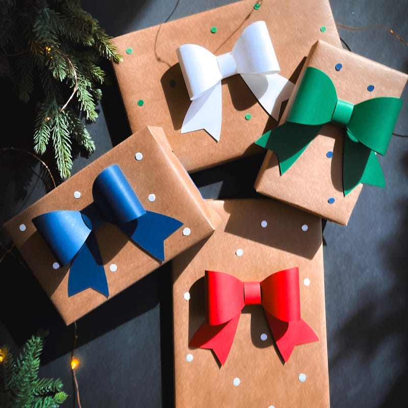 Green Bows for Present - Etsy