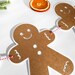 Gingerbread Man Kraft Paper Banner, Gingerbread Paper Bunting ...