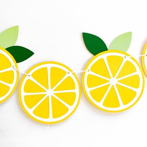 Paper Lemon Slice Garland, Summertime Birthday Party Banner, Lemonade ...