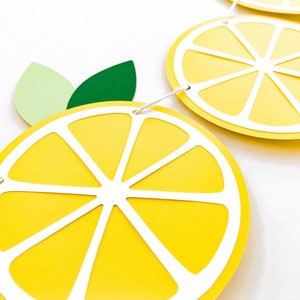 Paper Lemon Slice Garland, Summertime Birthday Party Banner, Lemonade ...