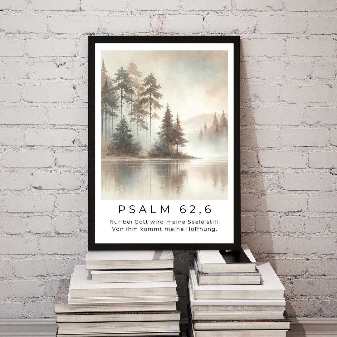 Christian Poster | Psalm 62:6 | Watercolor | PDF | Download - Etsy