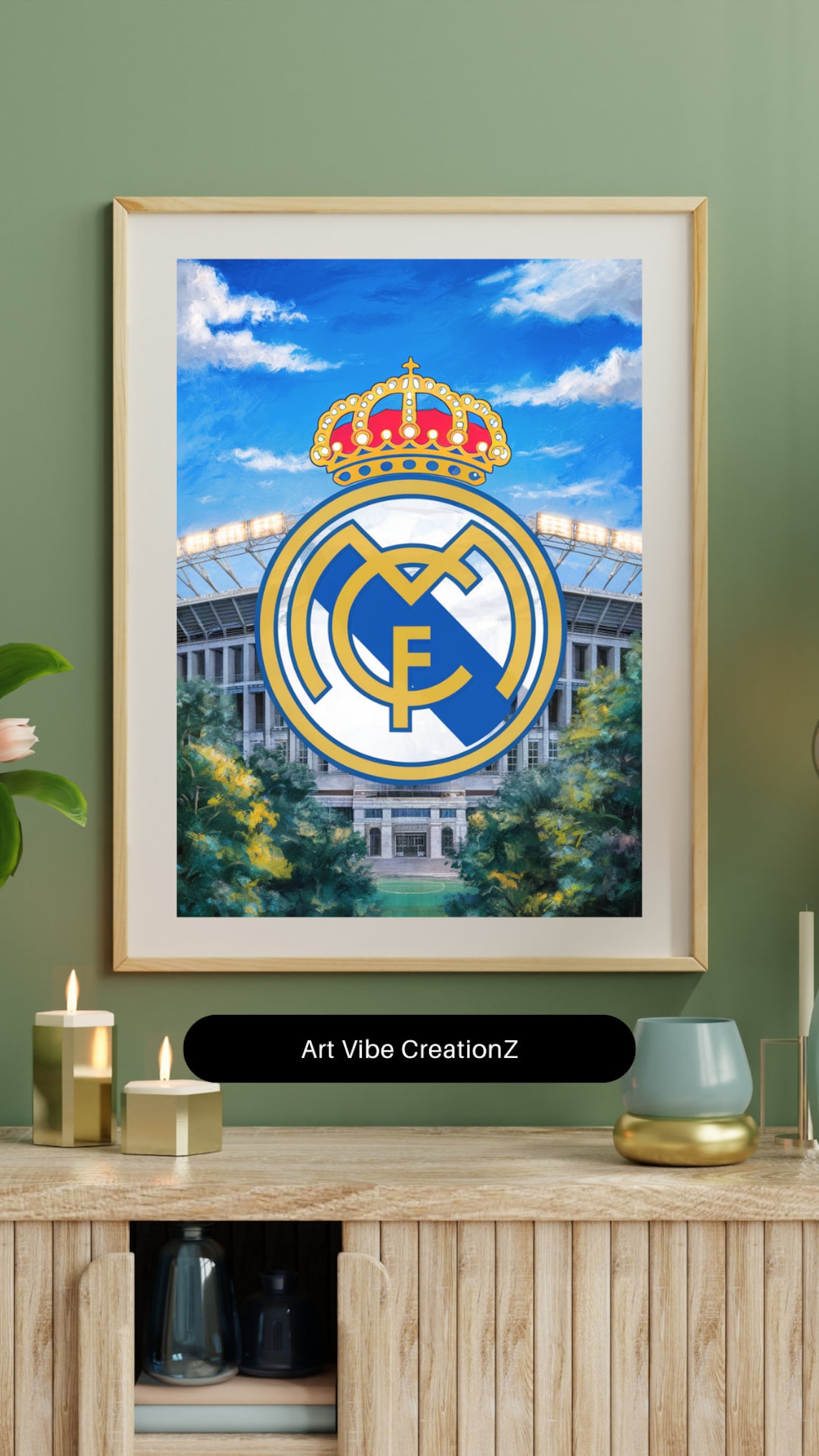 6 Real Madrid Digital Prints Real Madrid Posters Football Posters ...