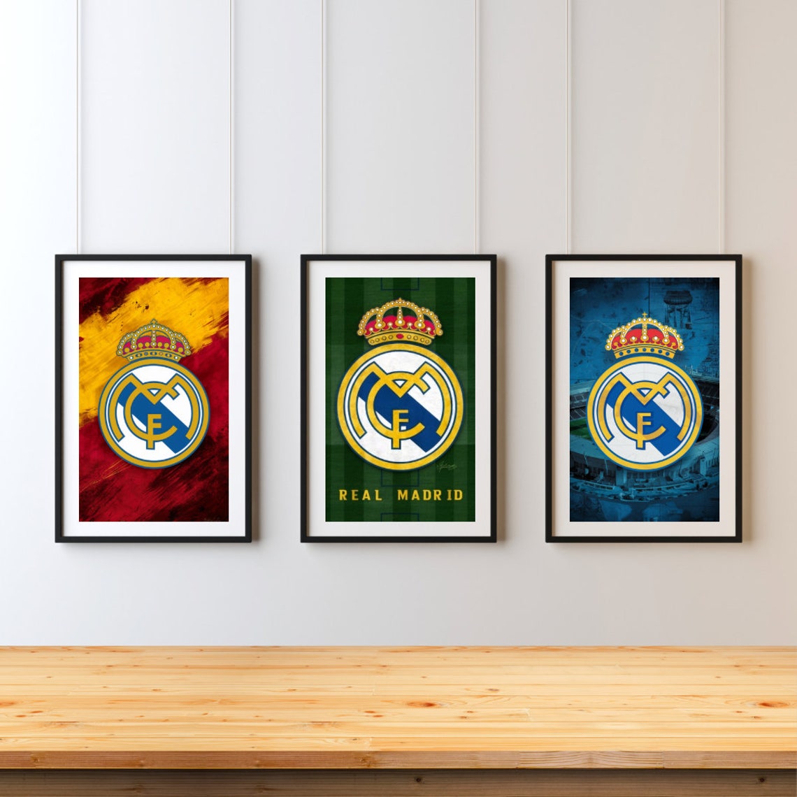 6 Real Madrid Digital Prints | Real Madrid Posters | Football Posters ...