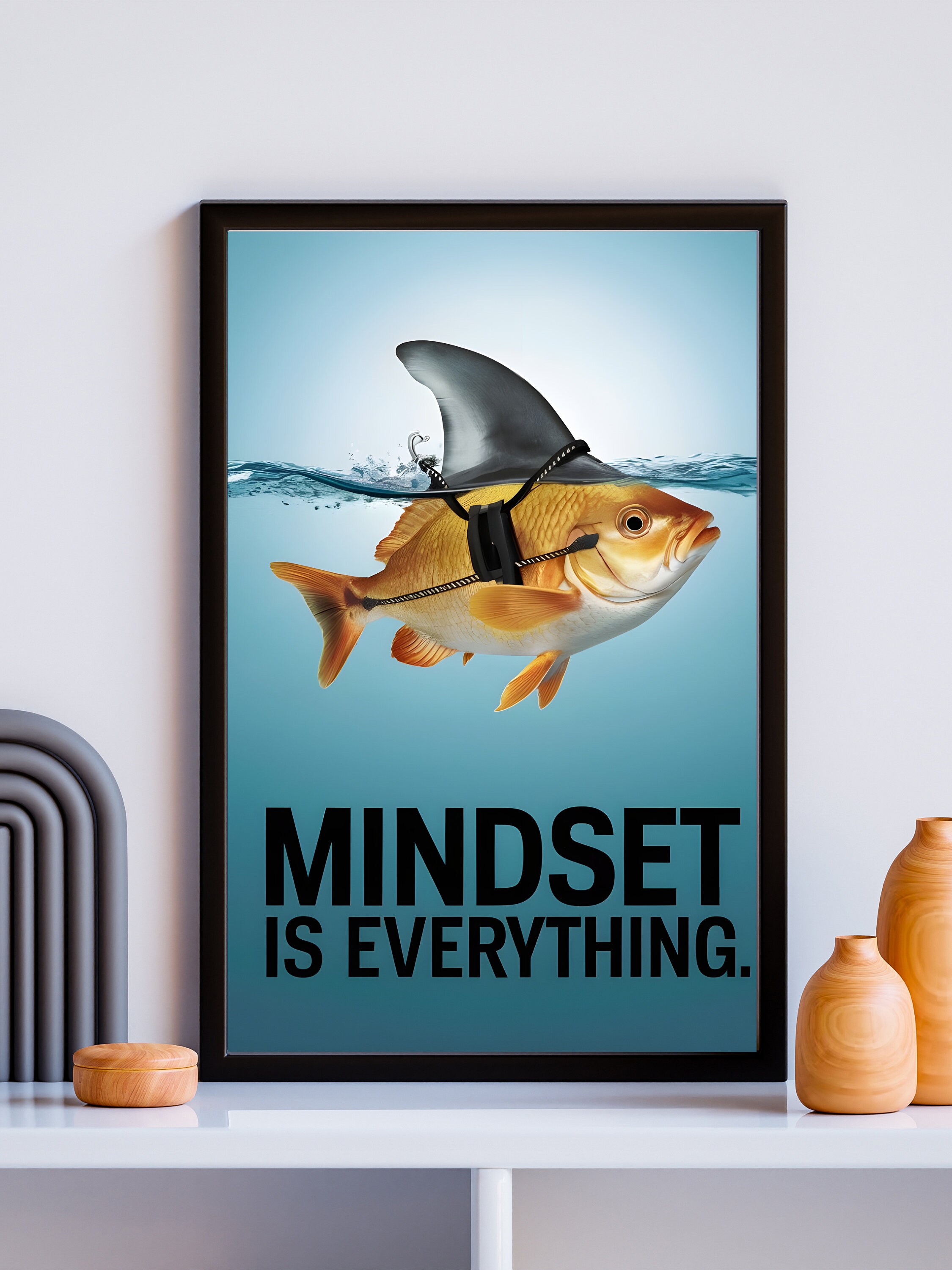 4 Motivational Posters Mindset Prints Mindset Digital Art Mindset is ...