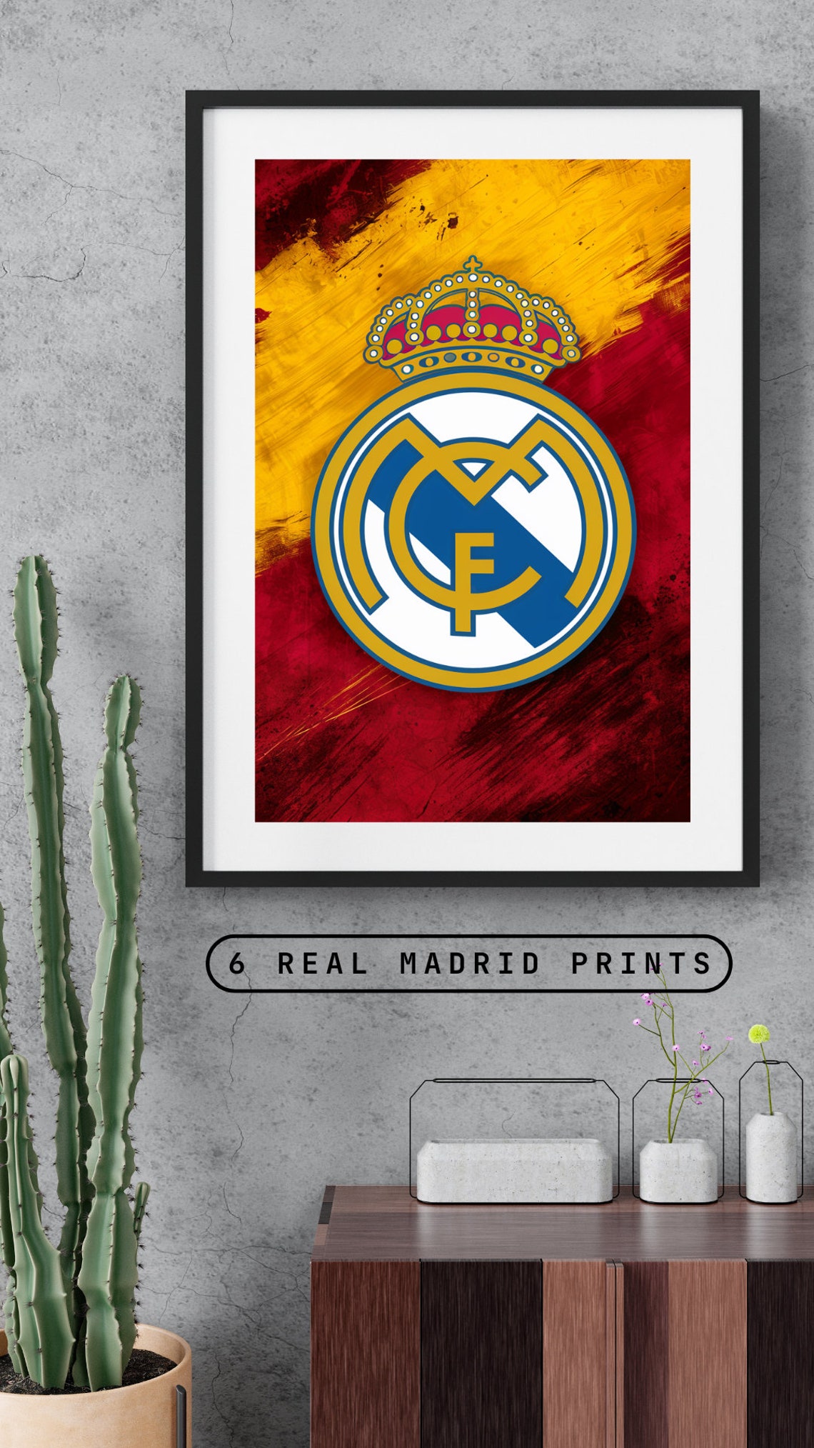 6 Real Madrid Digital Prints Real Madrid Posters Football Posters ...