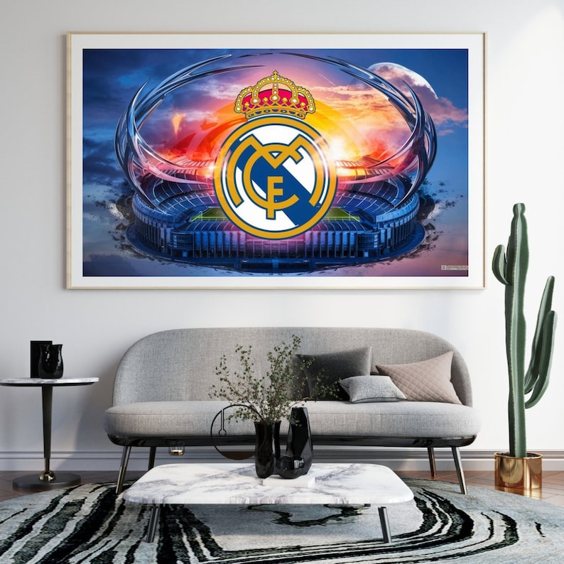 7 Real Madrid Digital Prints | Real Madrid Posters | Football Posters ...