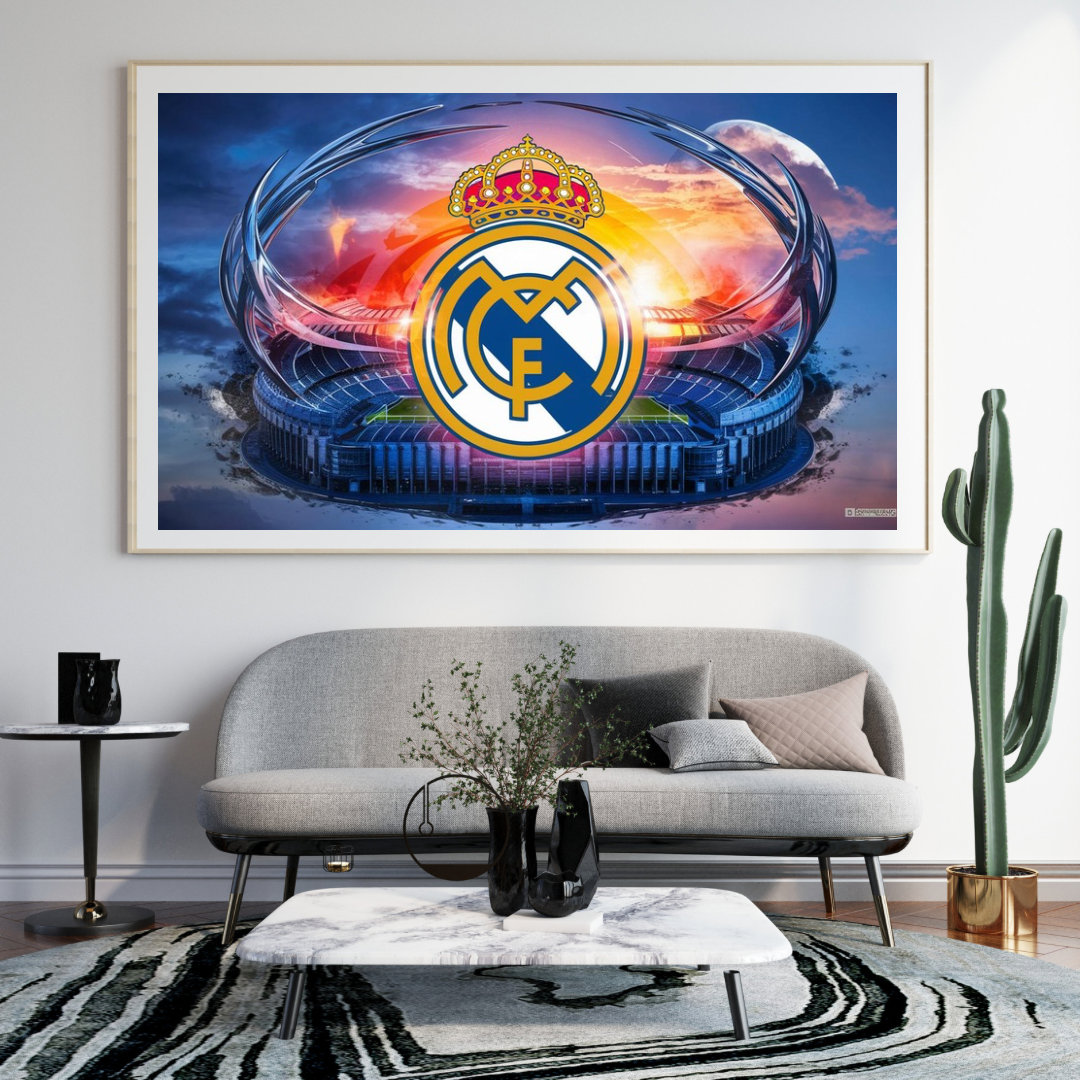 7 Real Madrid Digital Prints | Real Madrid Posters | Football Posters ...
