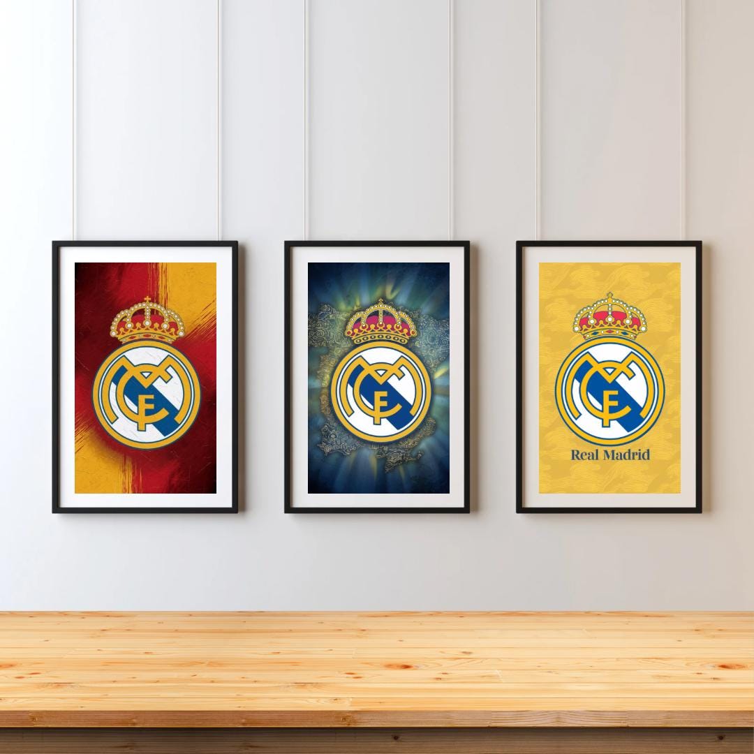 6 Real Madrid Digital Prints | Real Madrid Posters | Football Posters ...